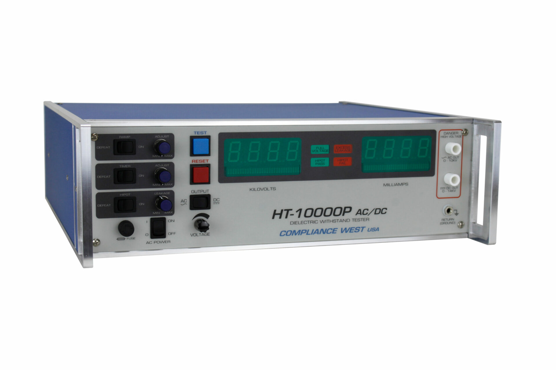 Hipot Tester, 0-10KVac @ 10mA / 0-14KVdc @ 5 mA - Compliance West