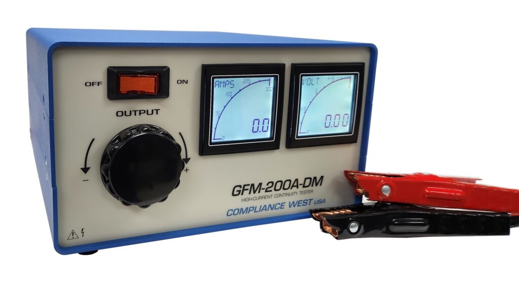 Ground Continuity Tester, 3-200A Output with Digital meters ...