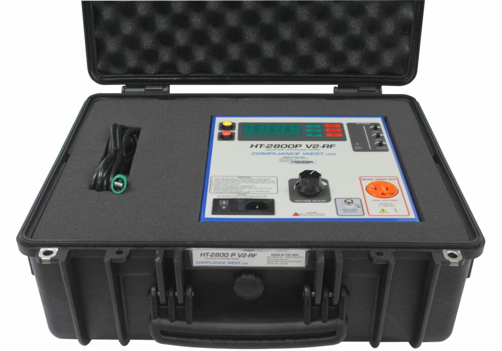 Hipot Tester 2800Vdc @ 5mA Portable and Rugged! Compliance West